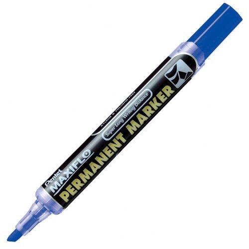 Permanent Marker - Pentel - Maxiflow NLF60 - Chisel Tip - Blue | Skout ...
