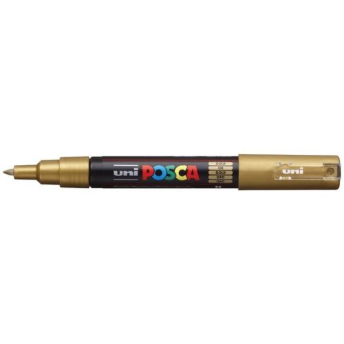 Paint Marker - Uni Posca - PC1M - Extra Fine Bullet - Gold | Skout ...