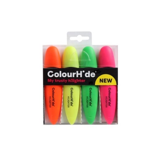 Highlighter - Colourhide - Chisel - Assorted - Pack of 4 | Skout Office ...