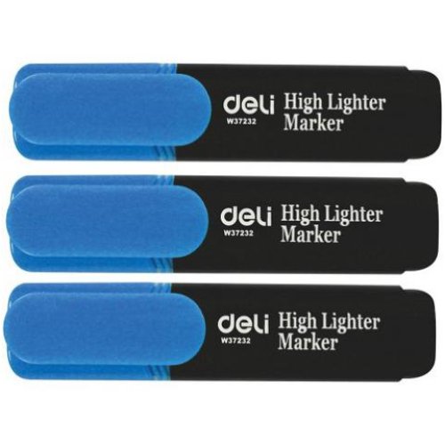 Highlighter - Deli - Blue - Box of 10 | Skout Office Supplies
