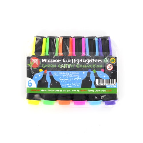 Highlighter - Micador - Eco - Chisel - Assorted - Pack of 6 | Skout ...
