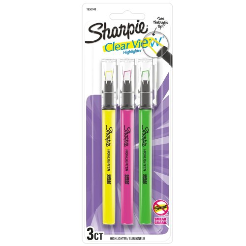 Highlighter - Sharpie - Clear View Stick - Assorted - Pack of 3 | Skout ...