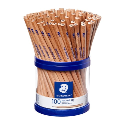 Staedtler Natural Pencils 2B (Cup of 100) | Skout Office Supplies