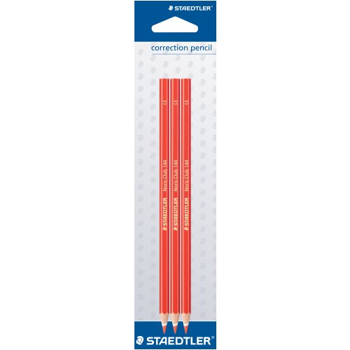 Correction Pencil - Staedtler - Noris Club 144 - Red - 3 Pack | Skout ...