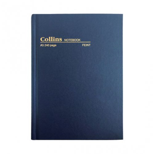 Notebook - Collins - A5 - Feint - 240pg | Skout Office Supplies