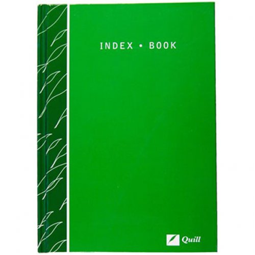 Index Book - Quill - 182x128 - Hard Cover Case Bound A-Z - 160pg ...