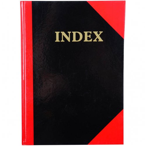 Notebook - Cumberland - A6 - A-Z Index - Black and Red - 100lf | Skout ...