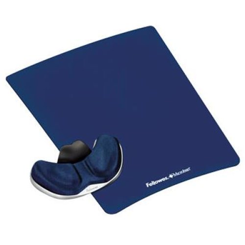 Gliding Palm Support and Mouse Pad Fellowes Gel Lycra Sapphire | Skout ...