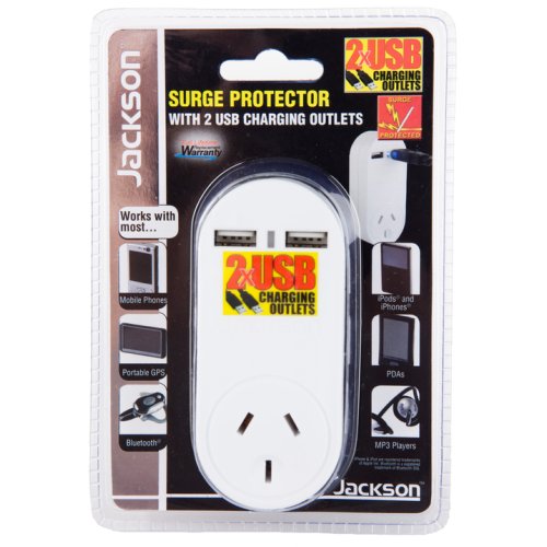 Power Adaptor - Jackson - 240V With 2x USB Charging Outlets | Skout ...