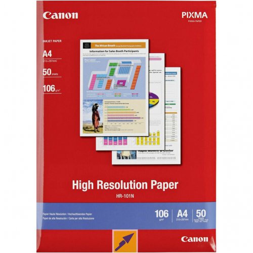 Photo Paper - Canon - A4 - High Resolution - 106gsm - Pack of 50 ...