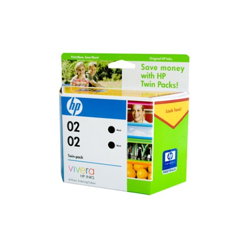 HP 02 Black Ink Twin Pack | Skout Office Supplies