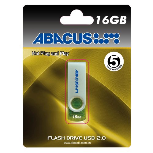 USB Drive - Abacus - USB 2.0 - 16GB - Swivel | Skout Office Supplies