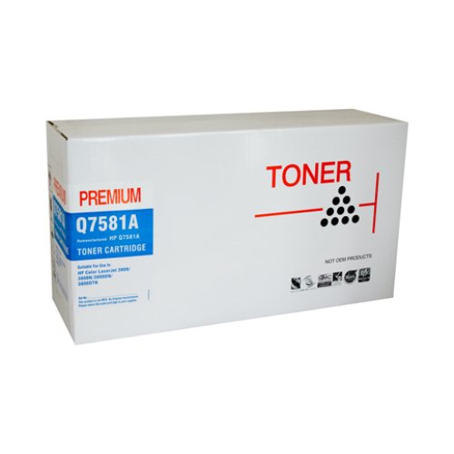HP Reman Q7581A Cyan Toner | Skout Office Supplies