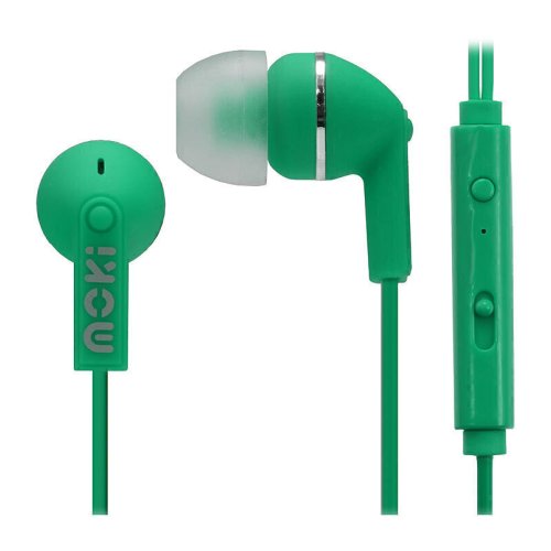 Stereo Earphones - Moki - Noise Isolation - Green | Skout Office Supplies