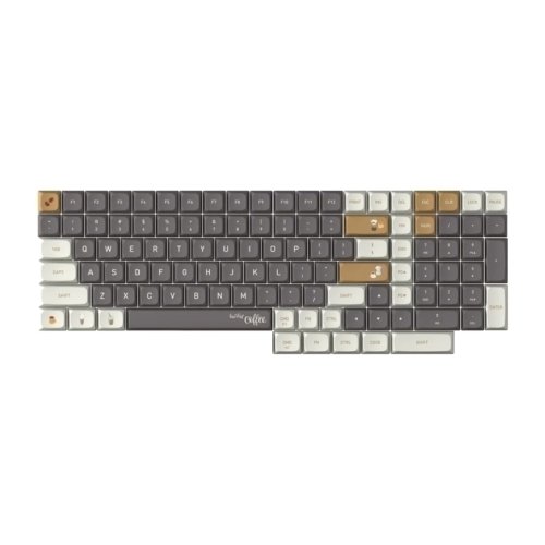 Azio Cascade XDA Keycaps Set - Coffee | Skout Office Supplies