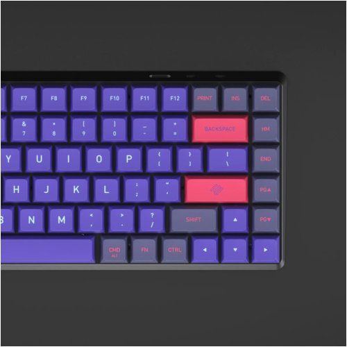 Azio Cascade Slim Low Profile Keycaps Set - Neon Flux Light | Skout ...