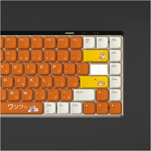 Azio Cascade Slim Low Profile Keycaps Set - Shiba Dark | Skout Office ...
