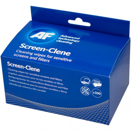 Computer Screen Cleaner - AF - Wet Sachets Screenclene - Box of 100 ...