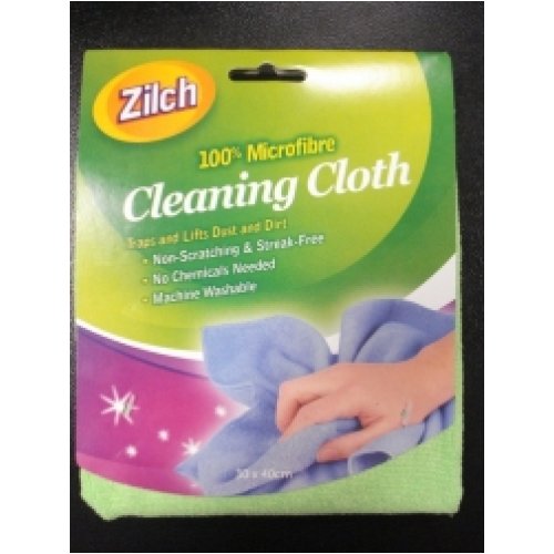 Cloth Zilch Cleaning 30x40cm 100% Microfibre | Skout Office Supplies