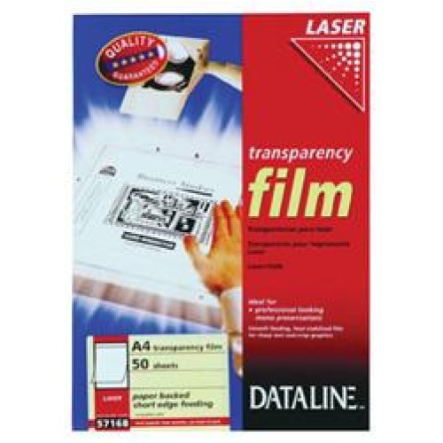 Transparency Film Dataline A4 Laser Pk 100 | Skout Office Supplies