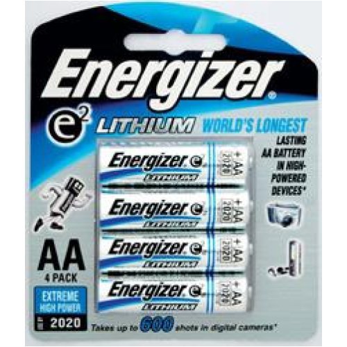 Battery - Energizer - Lithium - L91 - AA - 4 Pack | Skout Office Supplies