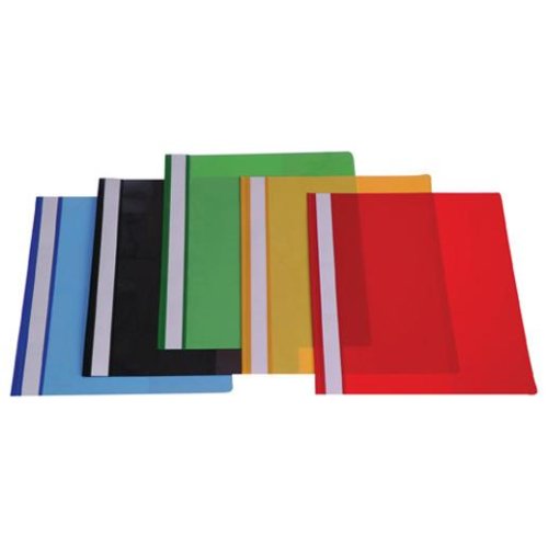 Flat File Esselte A4 Deluxe Clear Front Blue Pk4 | Skout Office Supplies