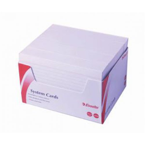 System Cards Esselte 6x4 (150x100mm) Ruled White Pk500 | Skout Office ...