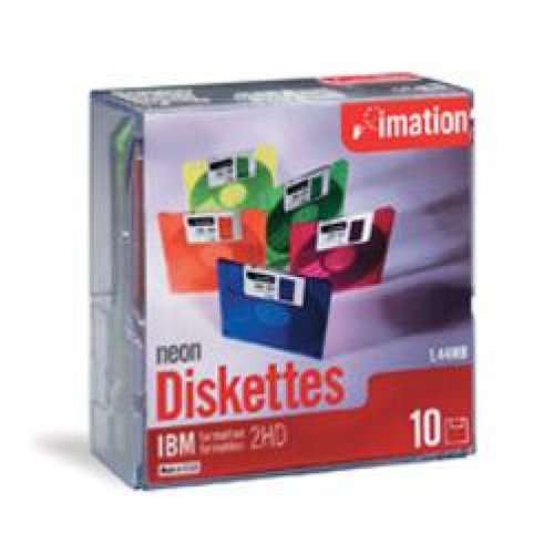 Diskette Imation 3.5 DSHD IBM Neon Bx10 | Skout Office Supplies