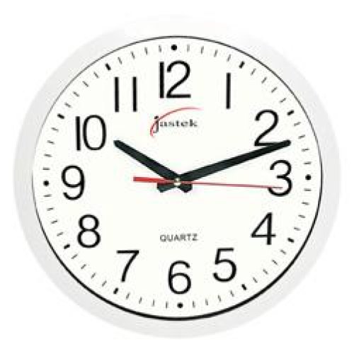 Clock Jastek Wall 30cm White | Skout Office Supplies