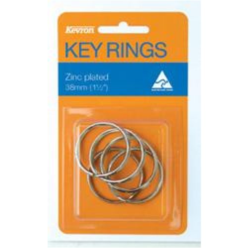 Key Rings - Kevron - 38mm - Zinc Plated | Skout Office Supplies