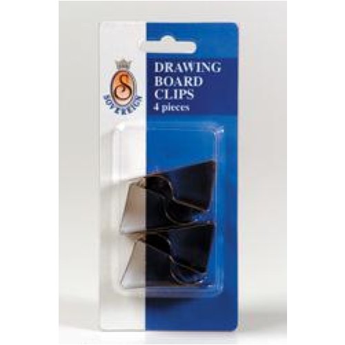 Drawing Board Clips - Sovereign - Pack of 4 | Skout Office Supplies