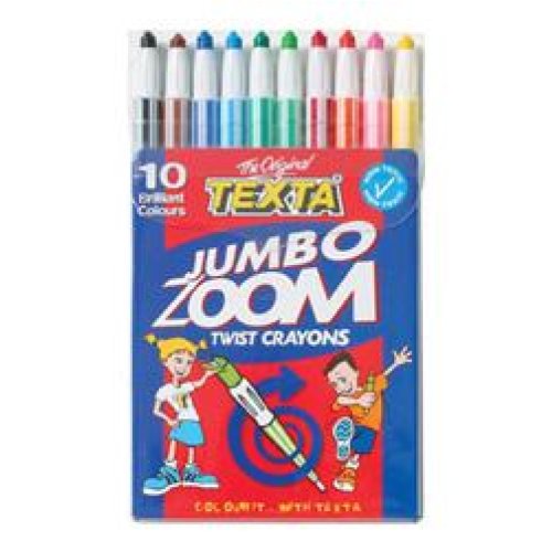 Crayons Texta Zoom Jumbo 10 Pack | Skout Office Supplies