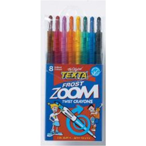 Crayons Texta Zoom Frost Twist 8 Pack | Skout Office Supplies