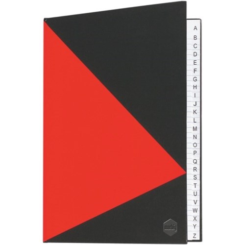 Marbig - Notebook - A5 - A-Z Index Feint Ruled Hard Cover - 100 Leaf ...