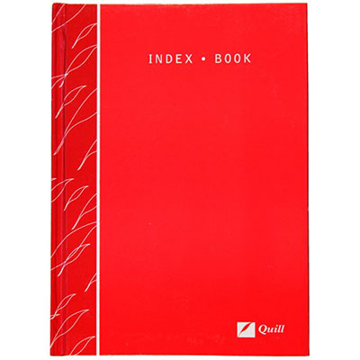 Index Book - Quill - A5 - Hard Cover Case Bound - 160pg | Skout Office ...