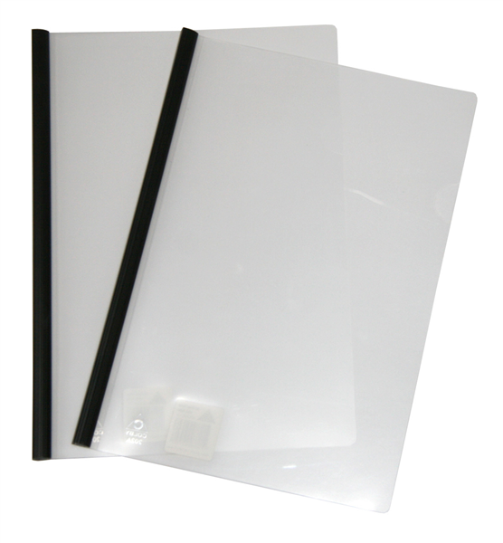 Clear Cover File - Colby - A4 - Black Spine | Skout Office Supplies