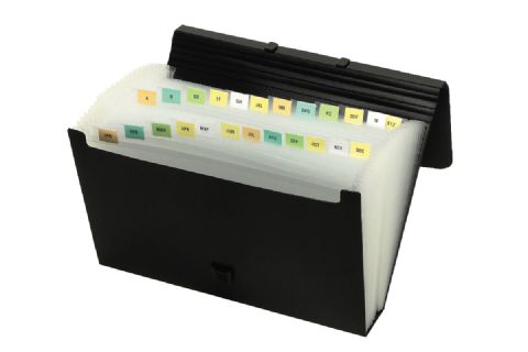 Expanding File Case - Marbig - Foolscap - 26 Pocket - Black | Skout ...