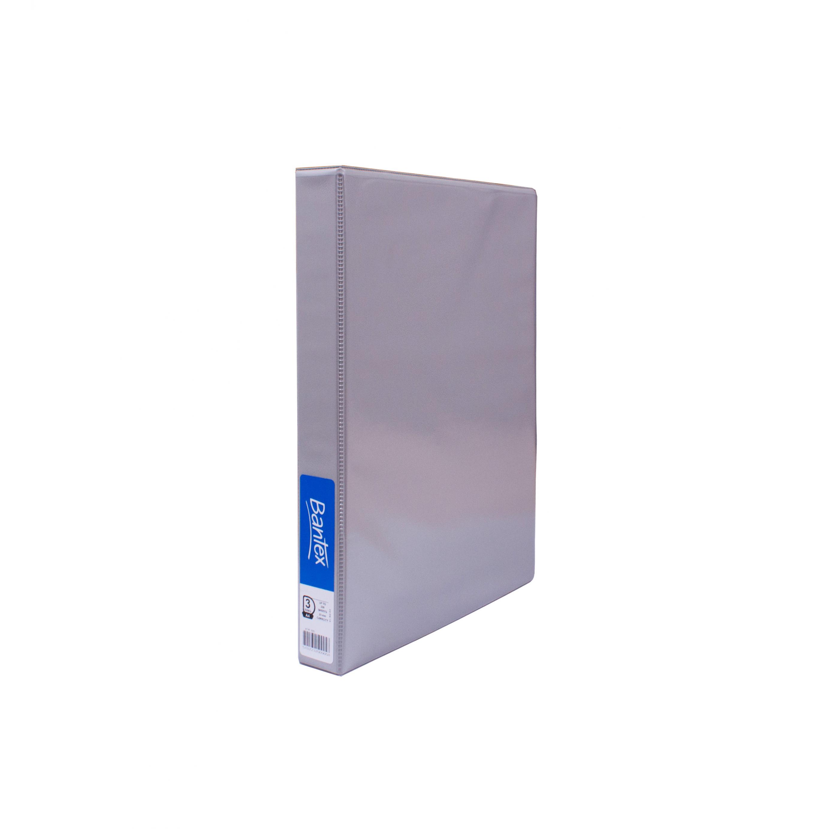 Binder Insert Bantex A4 3 D-ring 25mm Grey | Skout Office Supplies