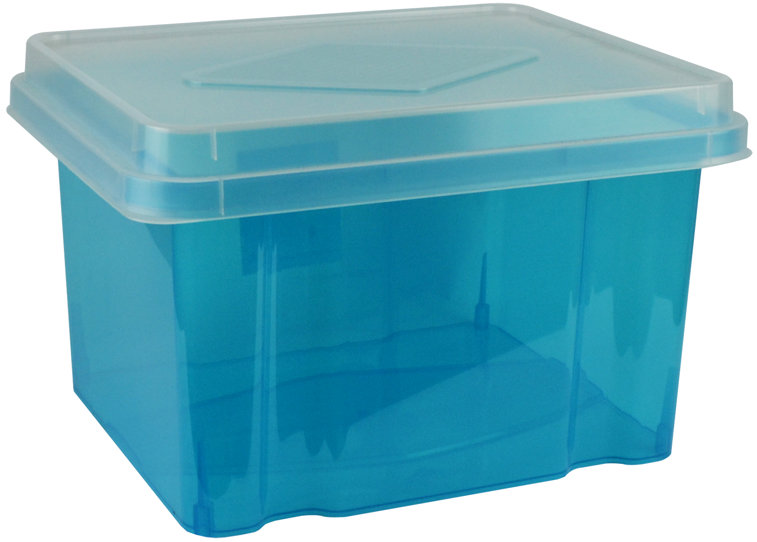 Storage Box - Italplast - 32L - Tinted Blue Base/Clear Lid | Skout ...