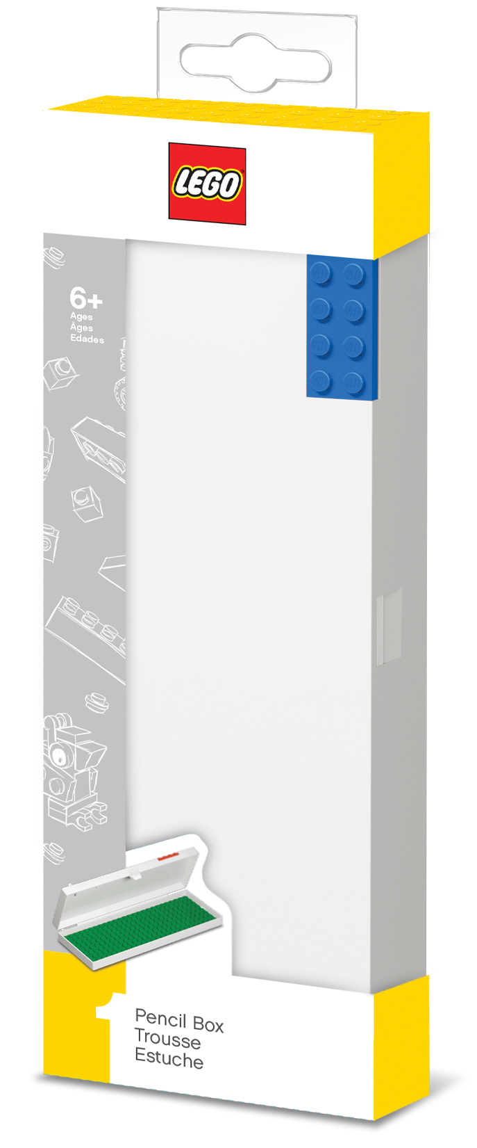 Pencil Box - Lego - With Buildable Bricks - White | Skout Office Supplies