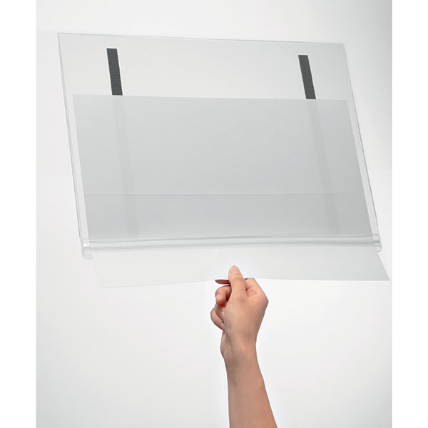 Document Pocket - Durable - A3 - Water Resistant - Magnetic - Clear - 5 ...