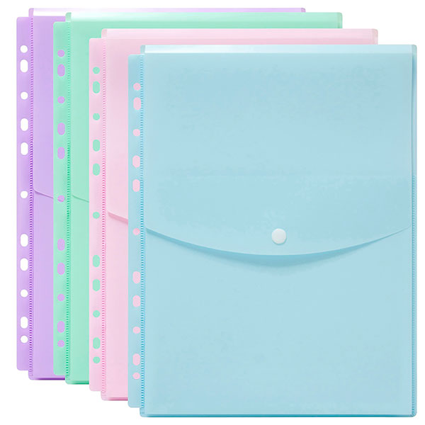 Binder Wallet - Marbig - A4 - Top Open - Pastel Colours Assorted ...