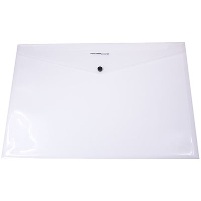 Document Wallet - Bantex - A3 - Button Closure - Clear | Skout Office ...