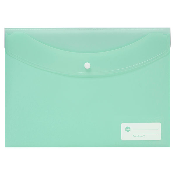 Document Wallet - Marbig - A4 - Doculope - Pastel Green | Skout Office ...