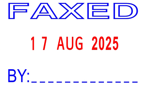 Faxed/Date Stamp - Deskmate - Self Inking - Blue/Red | Skout Office ...