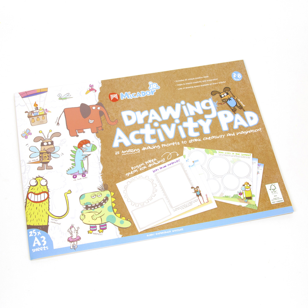 Drawing Activity Pad - Micador - A3 - Developmental Junior - 25 sheet ...