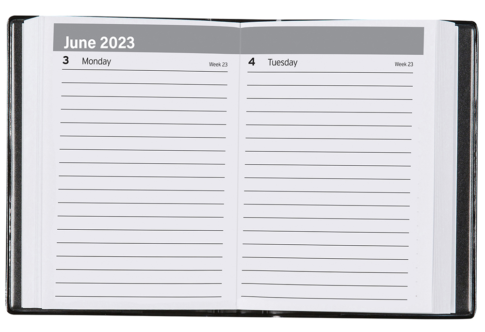 Diary - Cumberland - A7 Pocket - Day To Page - 2024 - Black | Skout ...