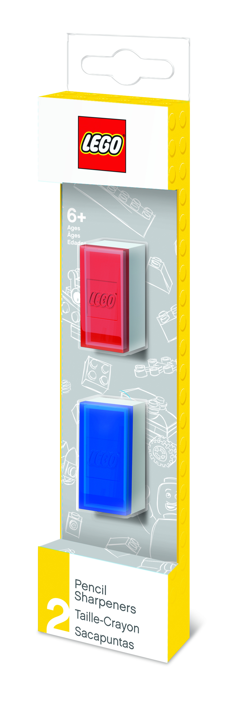 Pencil Sharpener - Lego - W/buildable Bricks White - Pack of 2 | Skout ...